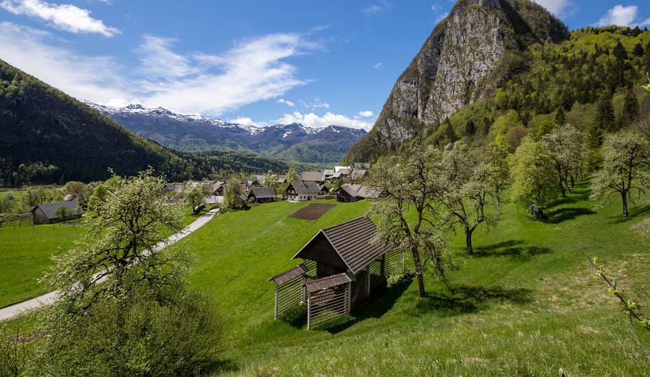 Het meer van Bohinj; Sloveense Alpen